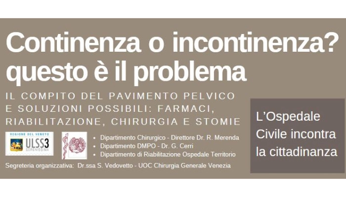 Portale ULSS 3 - Incontinenza, parlarne per prevenire e curare: gli ...